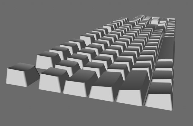 OEM keycaps modal 3D Print Model in Mechanical parts 3DExport