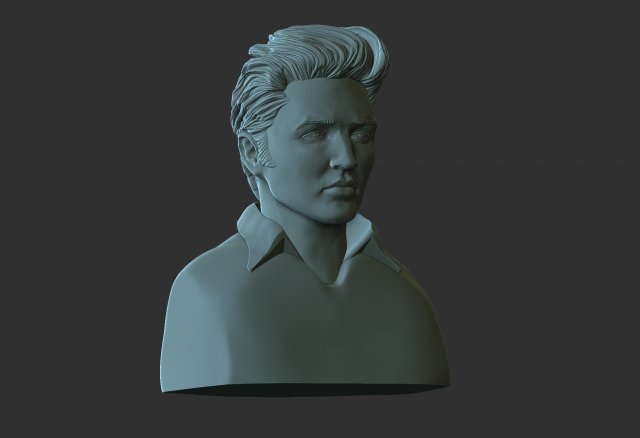 Elvis Presley 3D Print Model in Memorabilia 3DExport