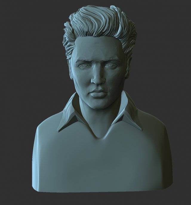 Elvis Presley 3D Print Model in Memorabilia 3DExport