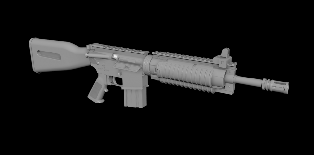 M16a4 3D Model in Assault Rifles 3DExport