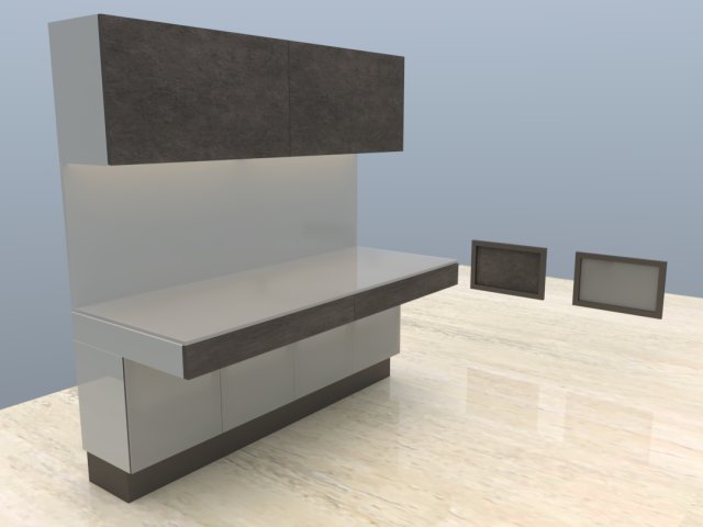 Modular desk furniture composition Free 3D Model in Desk 3DExport