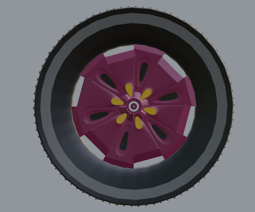Tyre 3D Model in Parts of auto 3DExport