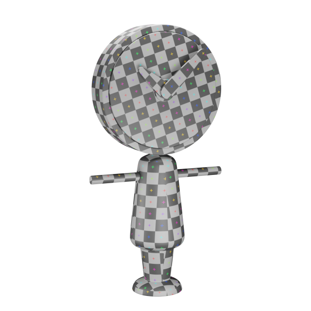 Table clock 3D Model in Other 3DExport