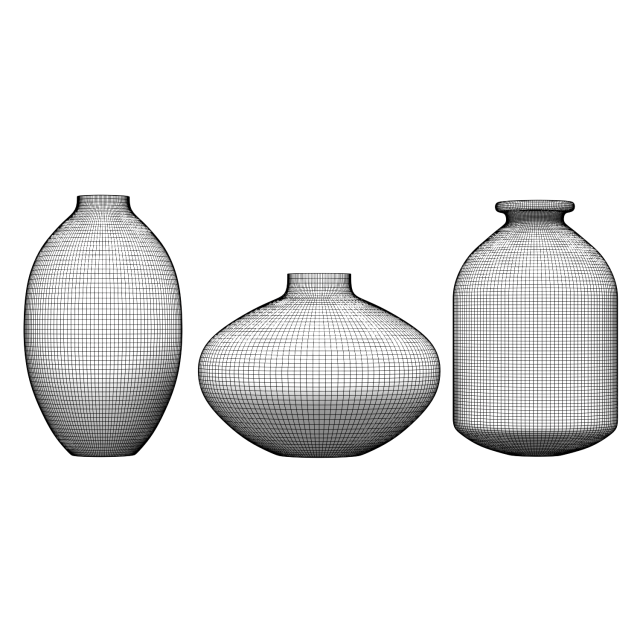 Vases 3D Model in Cookware Tools 3DExport