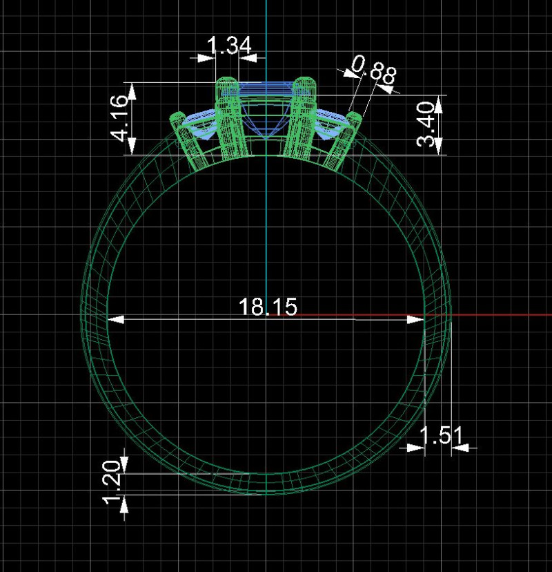 Printable STL jewelry engagement ring STONE 1ct 3D Print Model in Rings ...