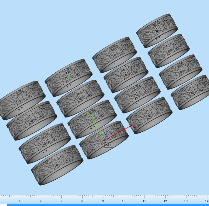 Jewelry wedding ring tree branch 8mm US 5-12 sizes Printable STL 3D ...