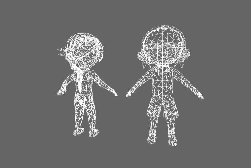 Low Poly Street Hip Hop Boy and Girl - Fantasy Characters Pack 3D Model ...