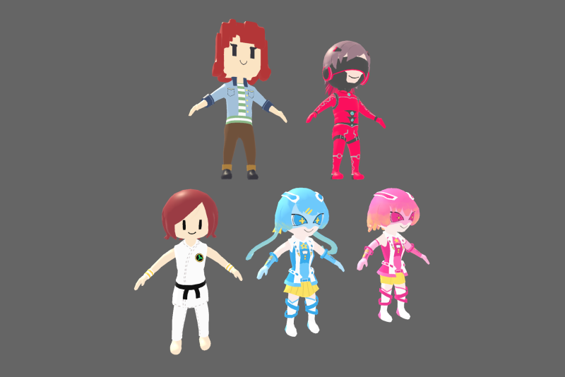 Low Poly 20 Casual Humanoids - Fantasy Characters Pack 3D Model in ...