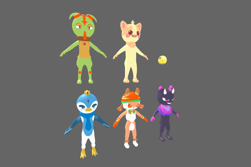 Low Poly Casual Monster Humanoid - Fantasy Characters Pack 3D Model in ...