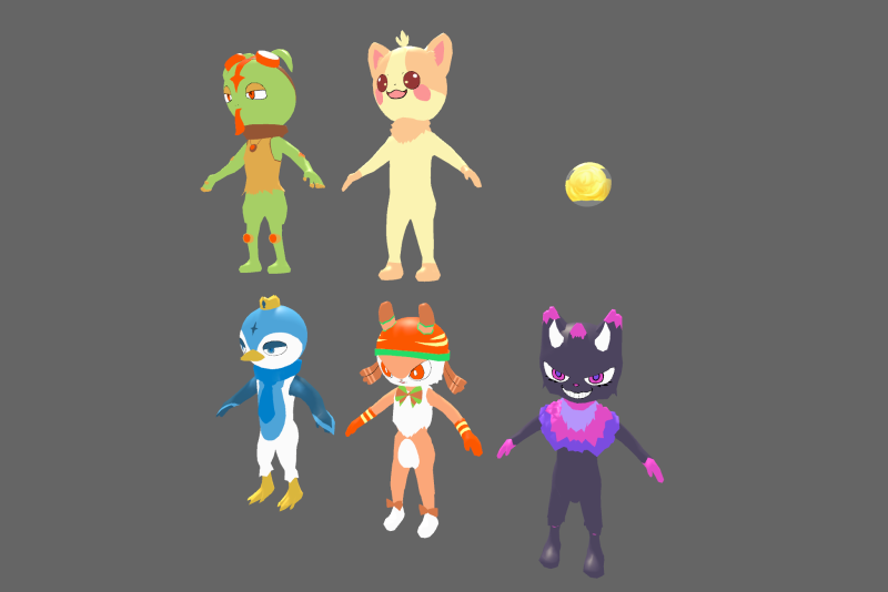 Low Poly Casual Monster Humanoid - Fantasy Characters Pack 3D Model in ...