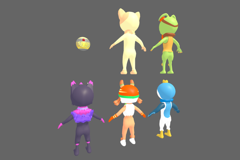 Low Poly Casual Monster Humanoid - Fantasy Characters Pack 3D Model in ...