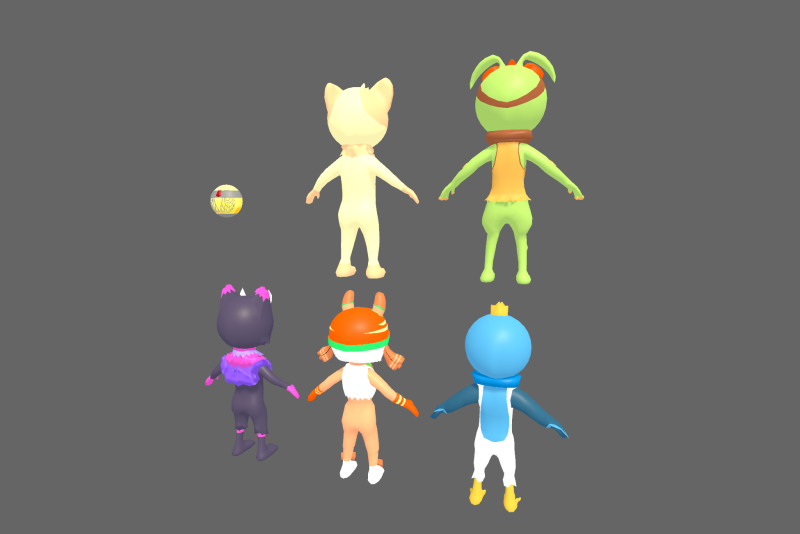 Low Poly Casual Monster Humanoid - Fantasy Characters Pack 3D Model in ...