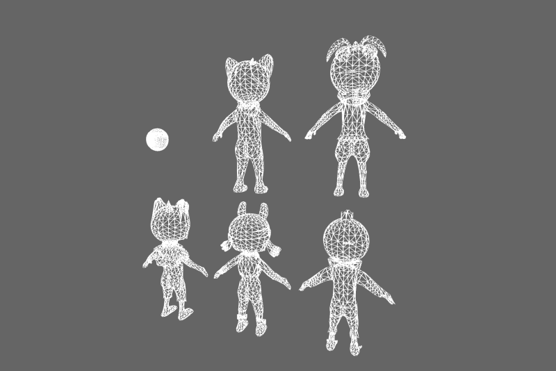 Low Poly Casual Monster Humanoid - Fantasy Characters Pack 3D Model in ...