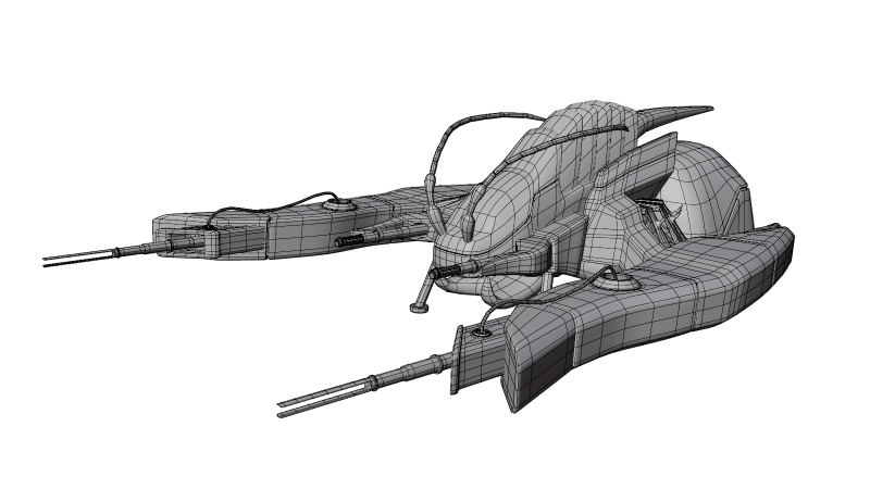 Alien Spaceship 3D Model in Fantasy Spacecraft 3DExport