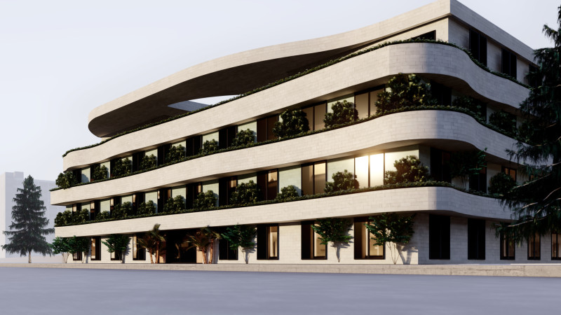 Residential building 3D Model in Buildings 3DExport