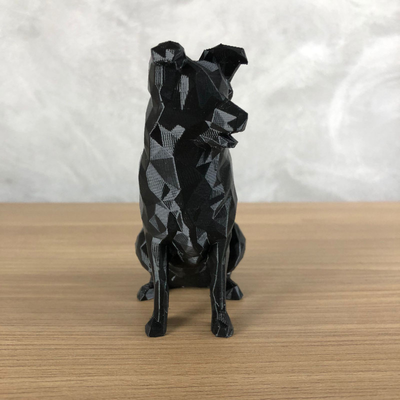 Low Poly Border Collie 3D Print Model in Decor 3DExport