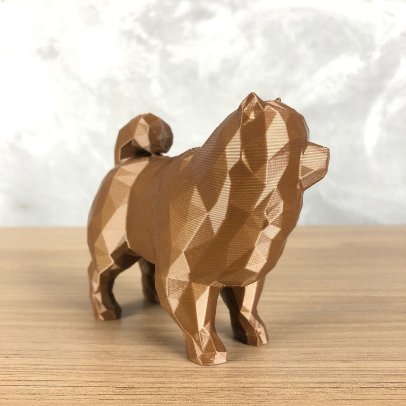 Low Poly Chow Chow 3D Print Model in Decor 3DExport