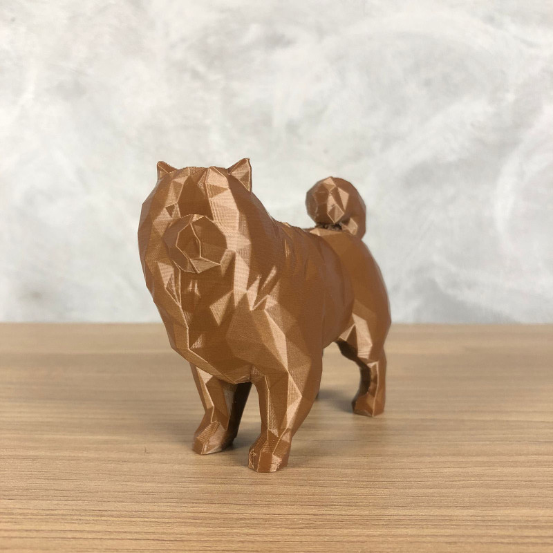 Low Poly Chow Chow 3D Print Model in Decor 3DExport