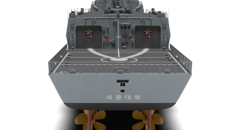King Sejong class destroyer 3D Model in Battleship 3DExport