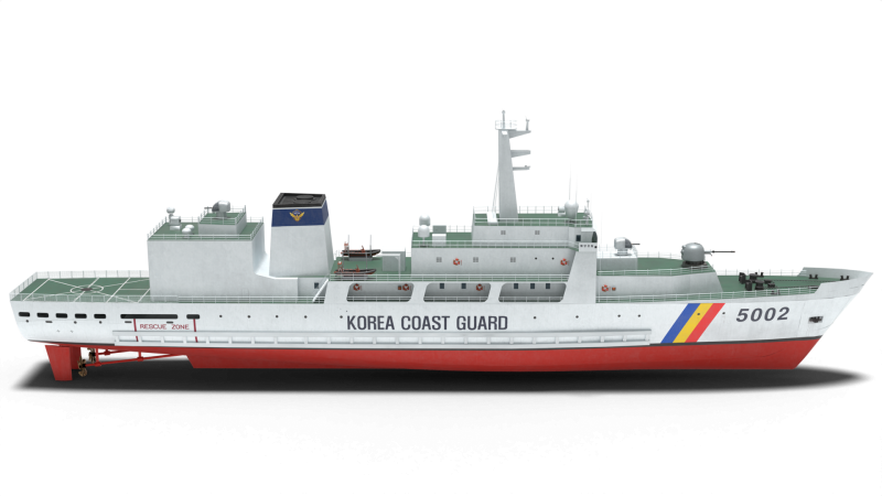 Coast guard ship Lee Cheong ho 3D Model in Battleship 3DExport