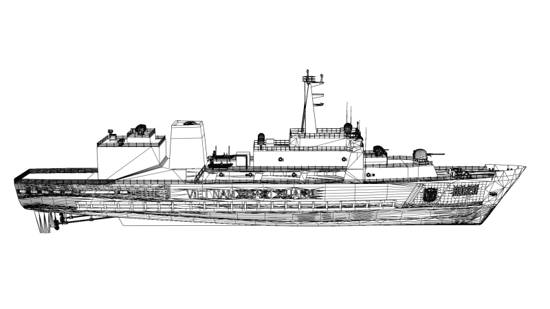 Coast guard ship Lee Cheong ho 3D Model in Battleship 3DExport