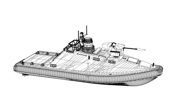 USV Unmanned Surface Vehicle Haegeom-5 3D Model in Boats 3DExport