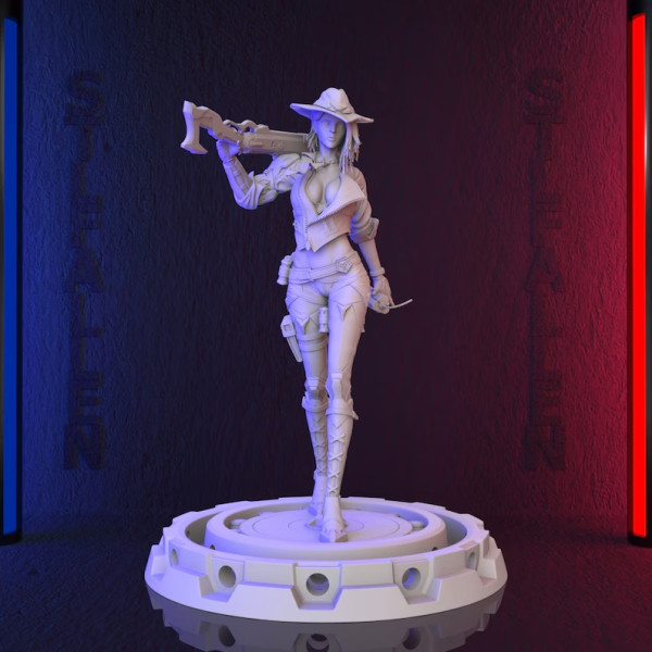 Overwatch Ashe Figures Lots of Options STL Ready to Print 3D Print ...