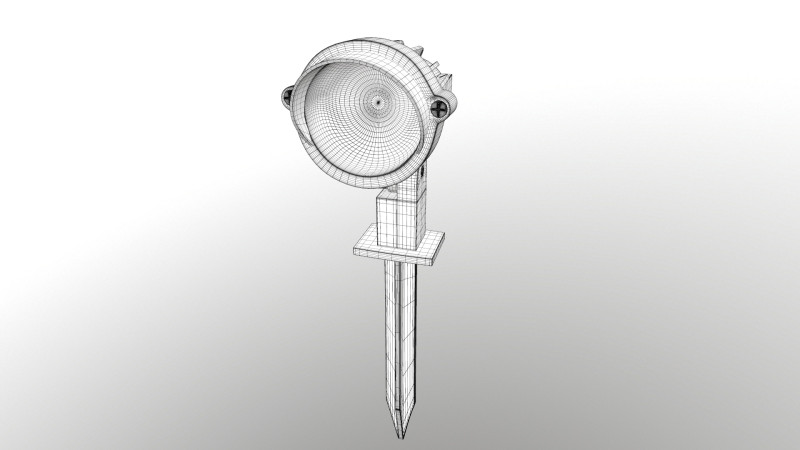 Spike Spot Light 3D Model in Environment 3DExport