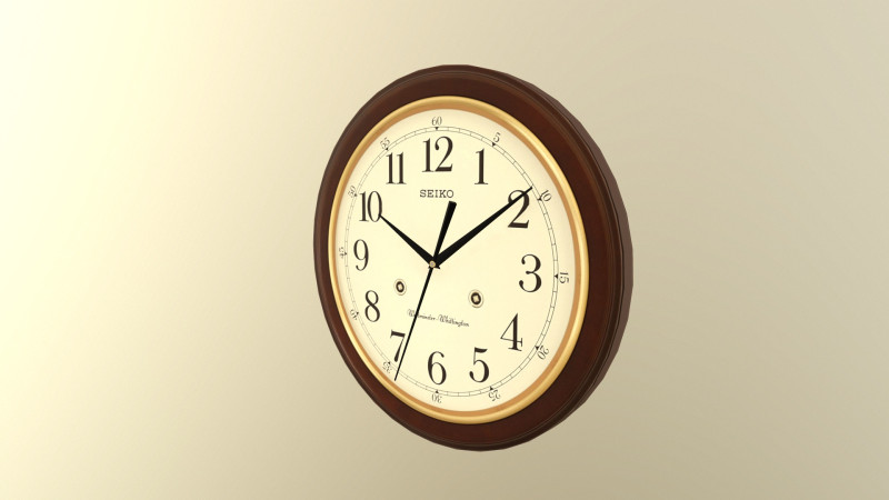 Wall Clock 3D Model in Other 3DExport