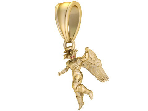 Pendentif ange imprimable en 3D avec Halo Modèles 3D en vedette in ...