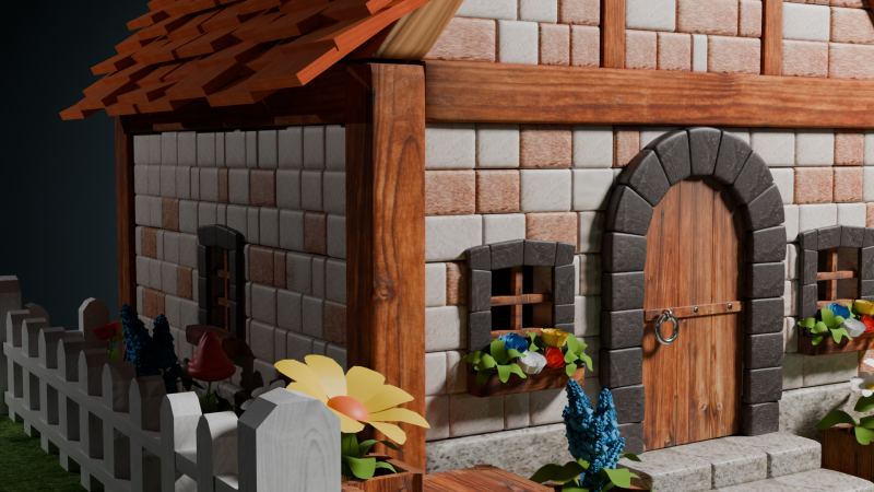 Medieval Cottage 3D Model in Buildings 3DExport