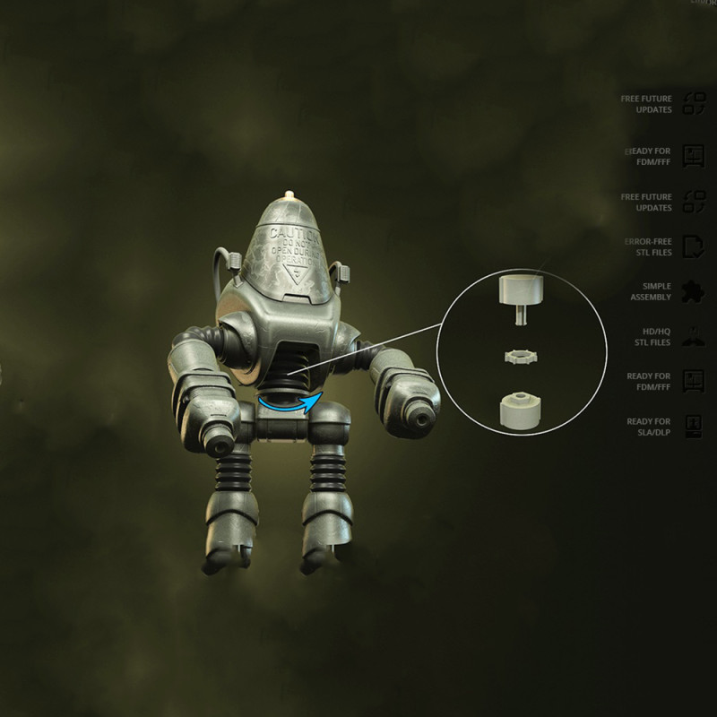 Protectron Figures Ready to Modelo de impresión 3D in Monstruos y ...