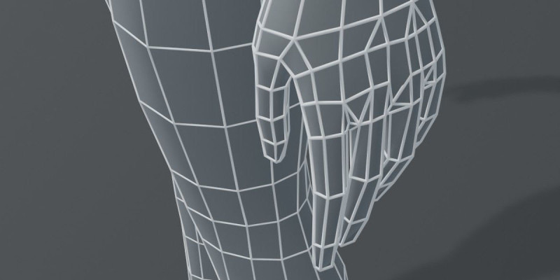 Female Body Base Mesh 3D Model in Woman 3DExport