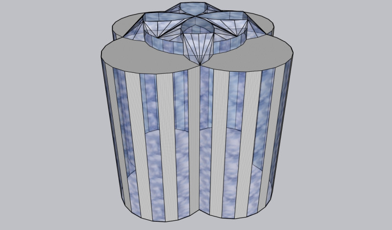 The high curve building 3D Model in Buildings 3DExport