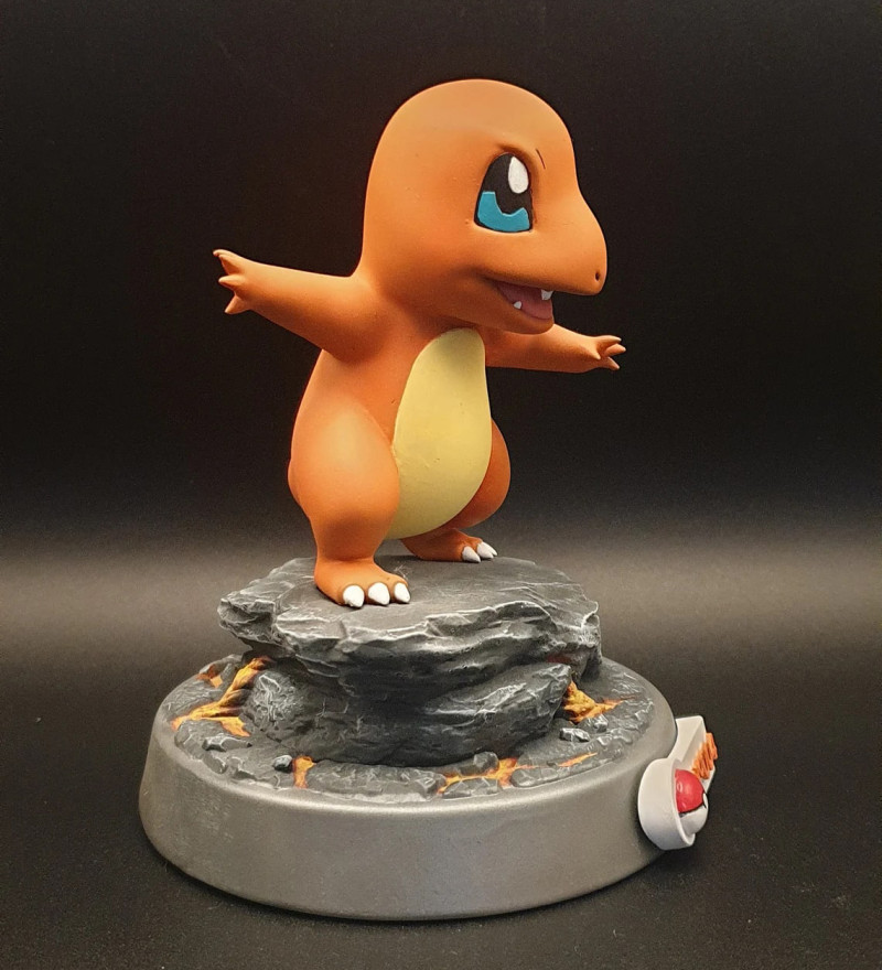 Charmander Pokemon Ready to Print 3D Print Model in Sculpture 3DExport