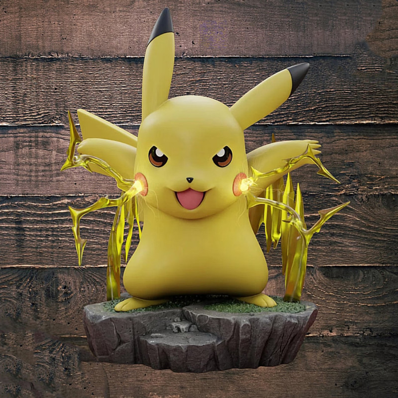 Pikachu Pokemon Ready to Print 3D Print Model in Sculpture 3DExport