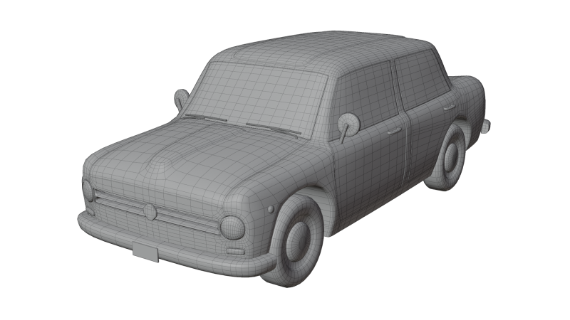 Low-Poly Cartoon Style Vintage Cars 3D Model in Old Cars 3DExport
