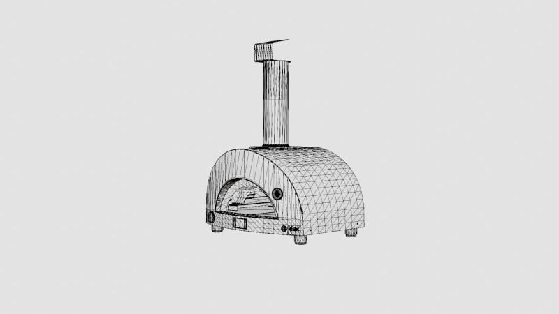 One Gas Pizza Oven 3D Model in Cookware Tools 3DExport