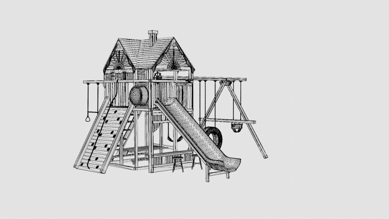 Monster Huckleberry Hideout Pgk II 3D Model in Playground 3DExport
