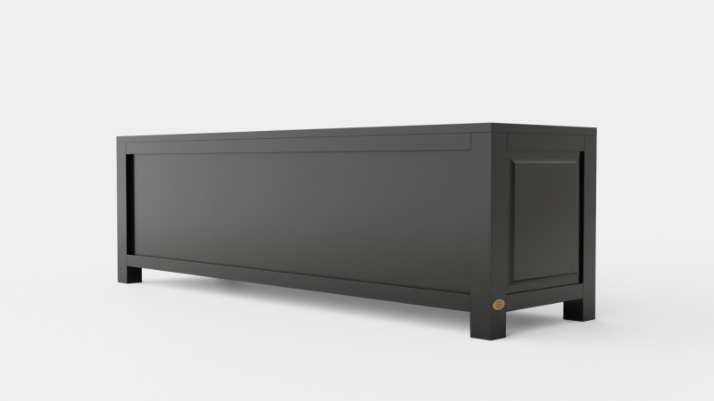 Niantic media bench black 3D Model in Bench 3DExport