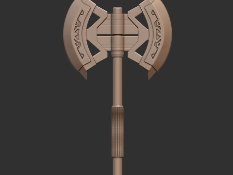 Modèle d'impression 3D de Hulk Battle Axe, accessoire d'arme imprimable ...