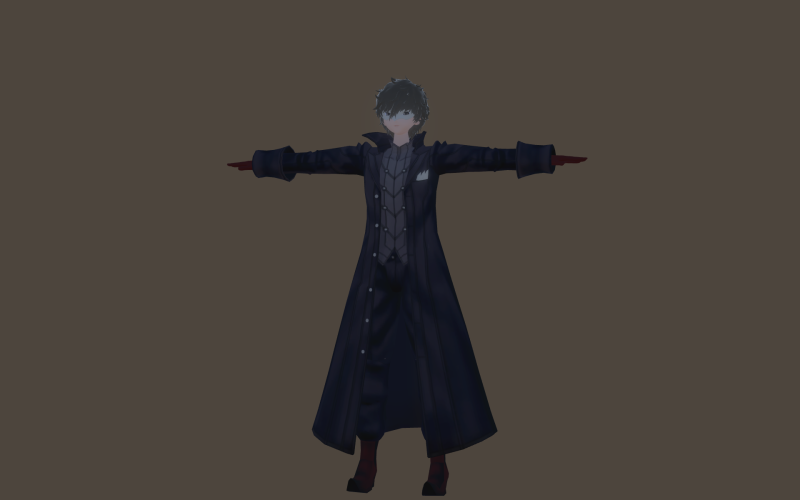 3DsMax Biped model Persona5 Joker Battle 3D Model in Man 3DExport