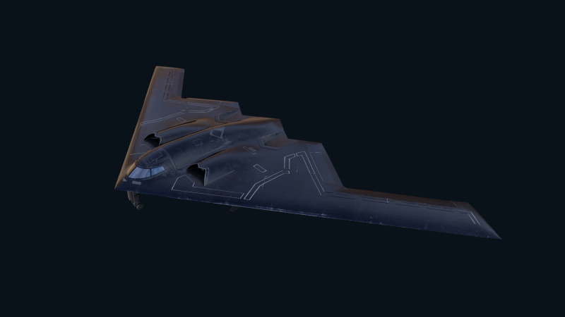 Asset - Army - B2 Spirit 3D MODEL REALISTIC VR - AR - low-poly 3D Model ...