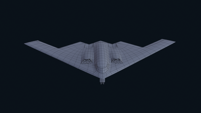 Asset - Army - B2 Spirit 3D MODEL REALISTIC VR - AR - low-poly 3D Model ...