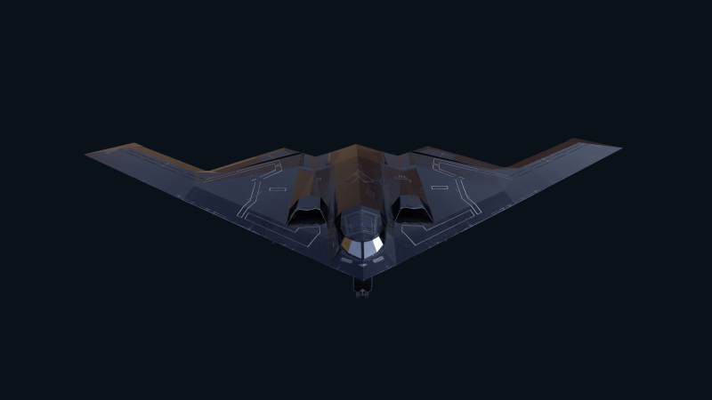 Asset - Army - B2 Spirit 3D MODEL REALISTIC VR - AR - low-poly 3D Model ...
