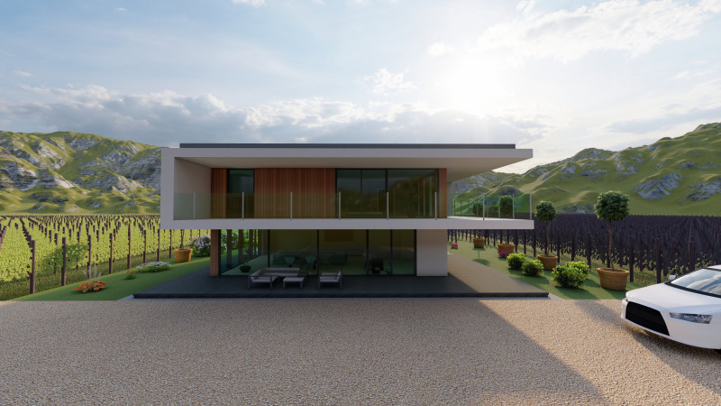 Modern Vineyard Estate - Collection 3D Model in Environment 3DExport