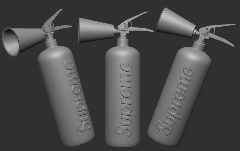 SUPREME Deluxe Fire Extinguisher - Extintor 3D 프린트 모델 in Decor 3DExport