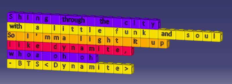 English Alphabet Keyboard BlockType1 3D Print Model in Toys 3DExport