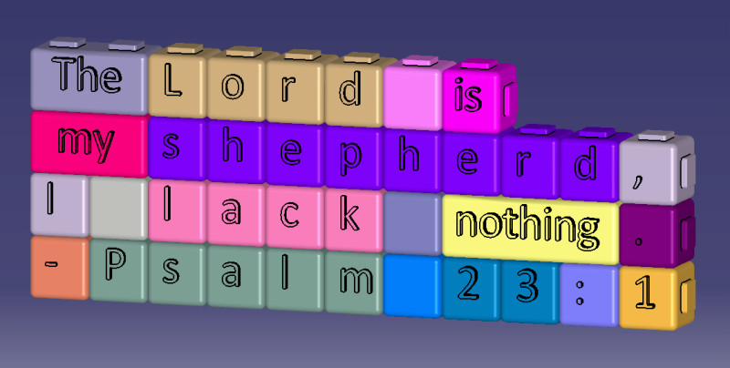 English Alphabet Keyboard BlockType1 3D Print Model in Toys 3DExport