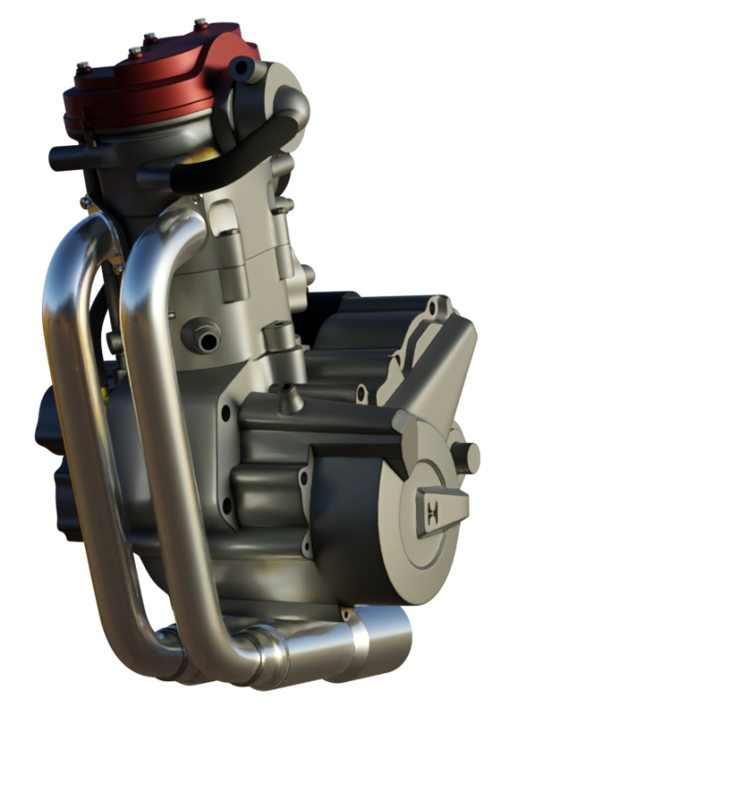 Husqvarna sm te 660 engine 3d customizeable model 3D Model in Motorcycle 3DExport